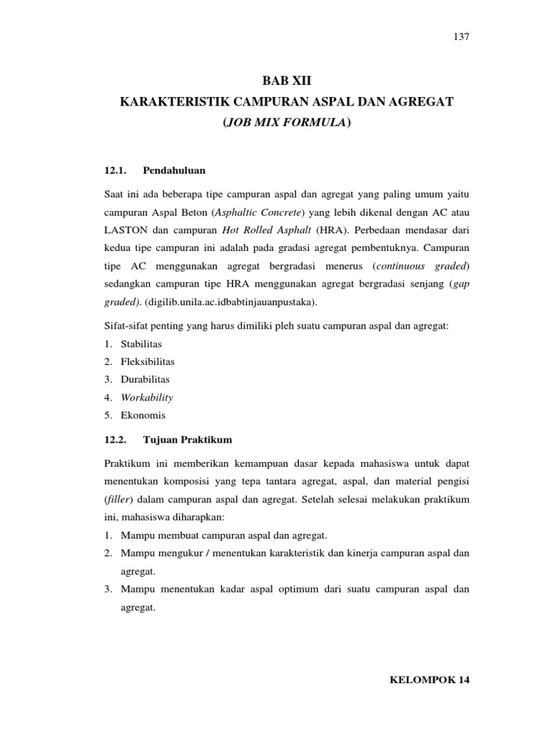 Job Mix Formula | PDF