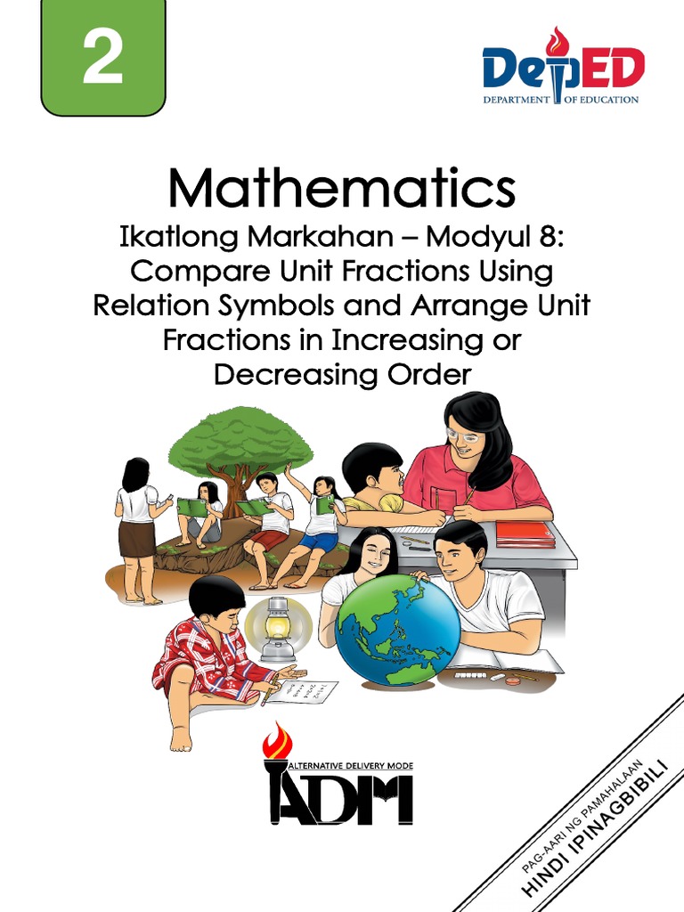 Math2 Quarter3 Module8 Compare Unit Fractions Using Relation