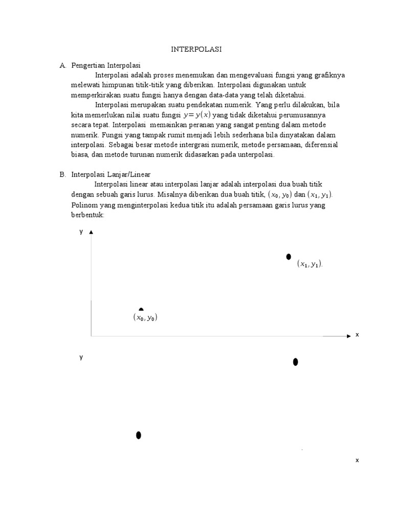 Panduan Interpolasi Linear | PDF