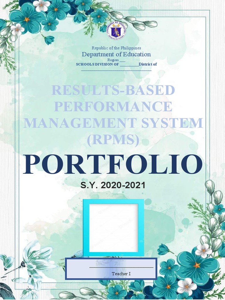 RPMS Ipcrf Portfolio | PDF | Learning | Educational Technology