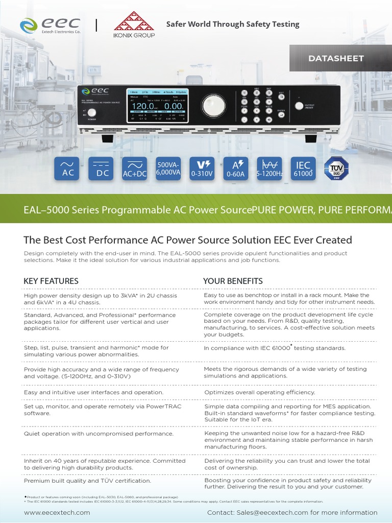 EAL-5000 Datasheet en CS6 V01M05Y2021 Outline-Compressed | PDF | Power ...