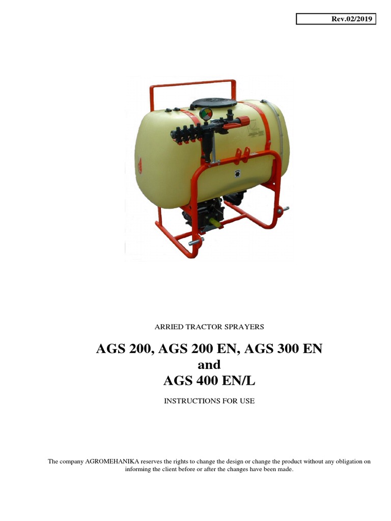 Ags 200-200en-300en-400en-L - Instructions For Use - 2019 - 02 | PDF ...