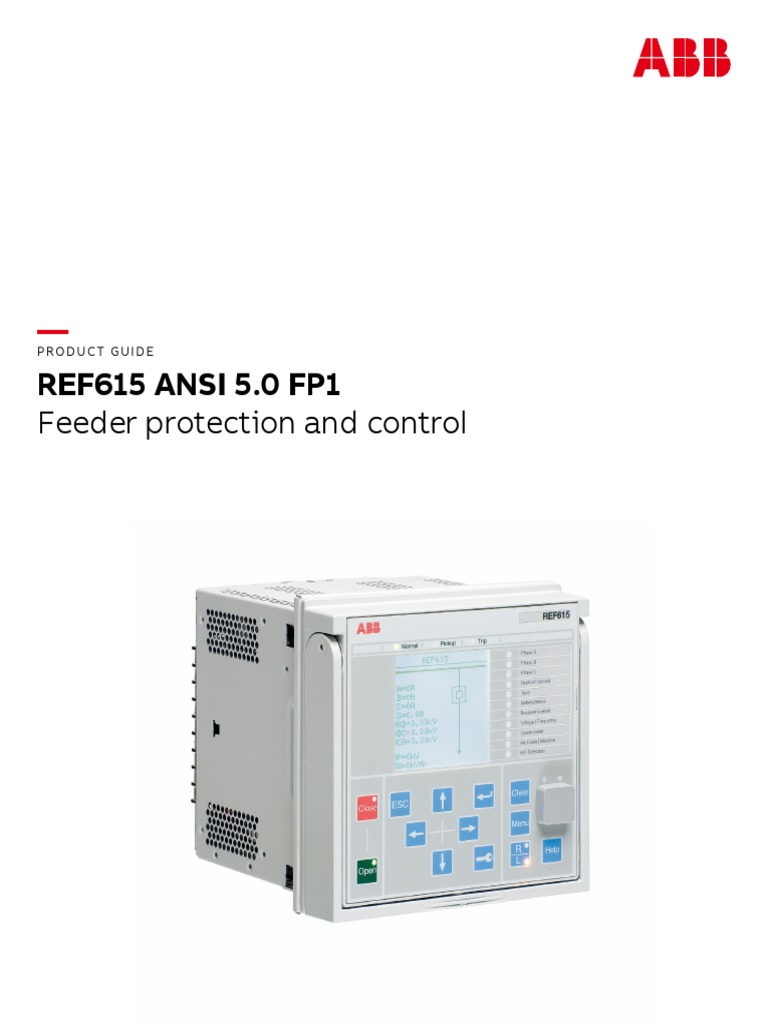 REF615 Product Guide | PDF | Relay | Electrical Substation