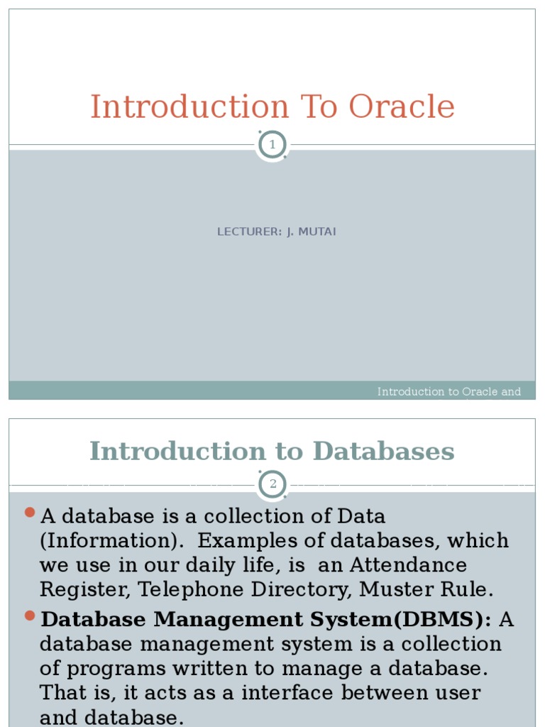 Oracle Database Table Creation Guide | PDF | Databases | Relational Database