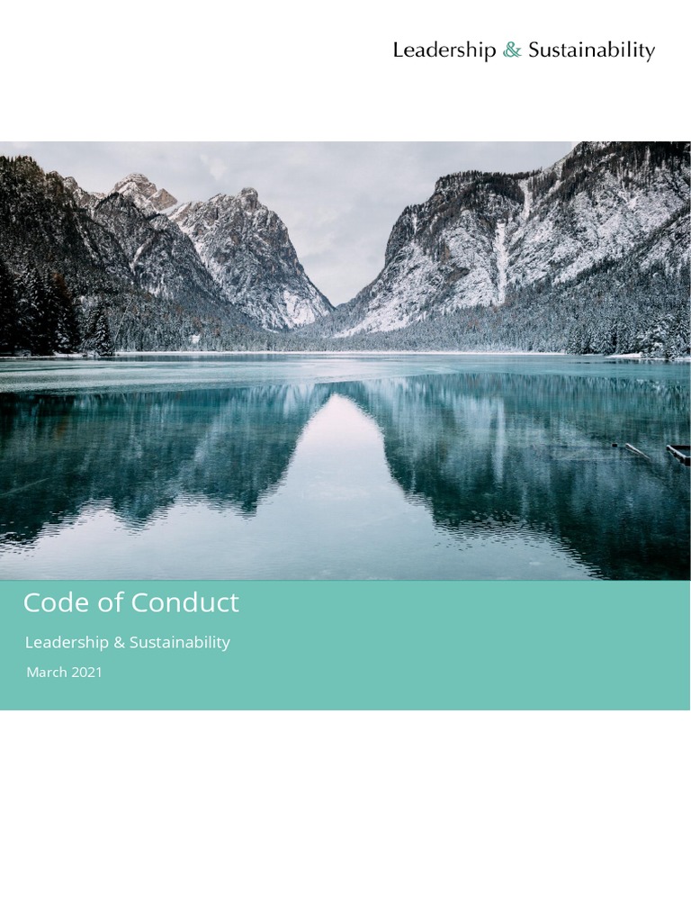 Code of Conduct: Leadership & Sustainability | PDF | Authentication | Audit