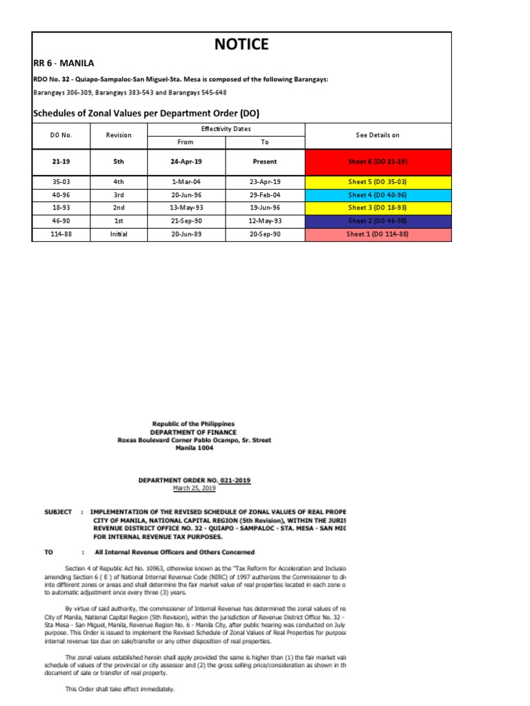 RDO No. 32 - Quiapo-Sampaloc-San Miguel-Sta Mesa | PDF | Metro Manila ...