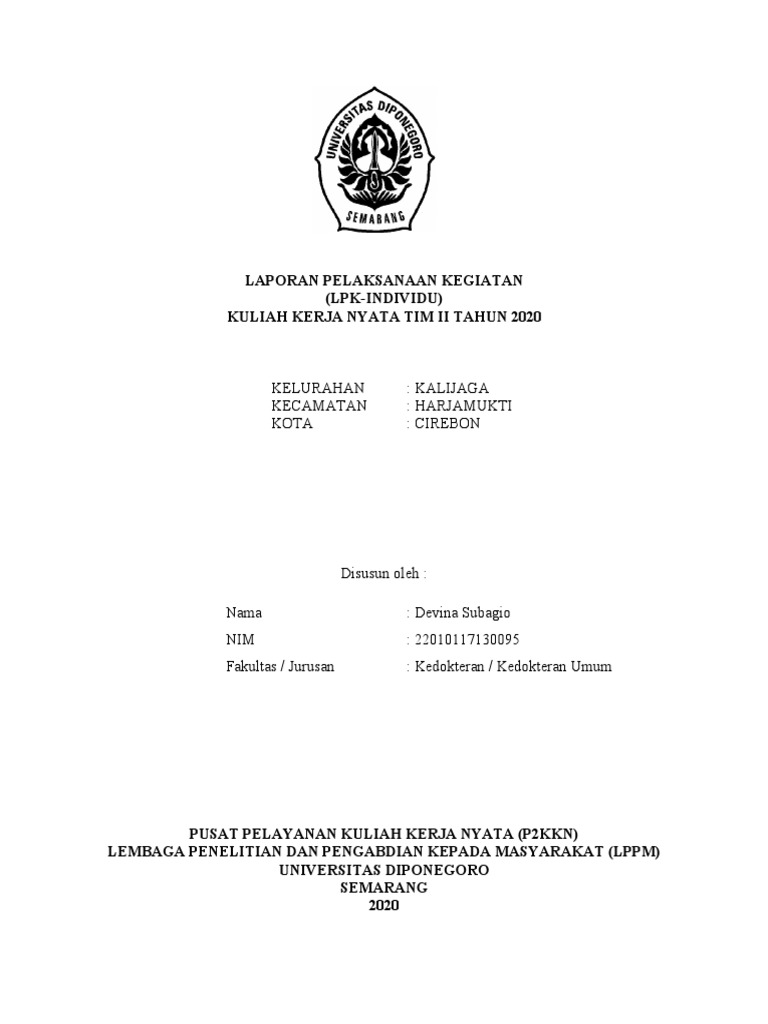 LPK Devina Subagio - Kedokteran Umum | PDF