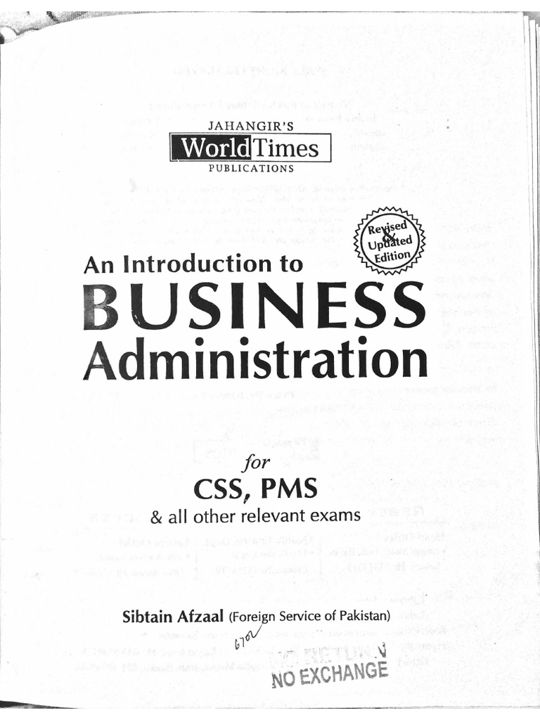 Business Administration | PDF