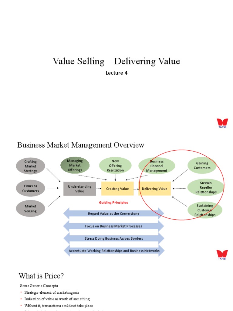 Lecture 4 - Value Selling - Delivering Value | PDF | Pricing | Marketing