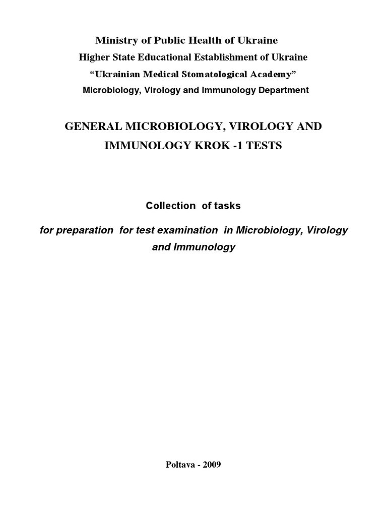 Tests 1 Microbiology | PDF