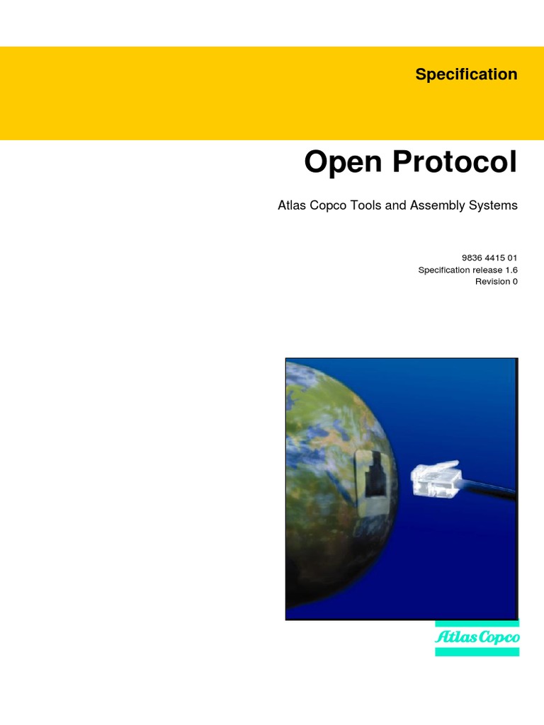 Atlas Copco Open Protocol 1.6 | PDF | Input/Output | Programmable Logic Controller