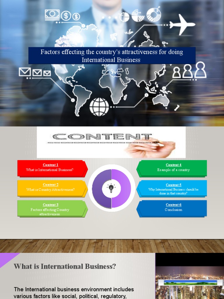Factors Effecting The Country's Attractiveness For Doing International ...