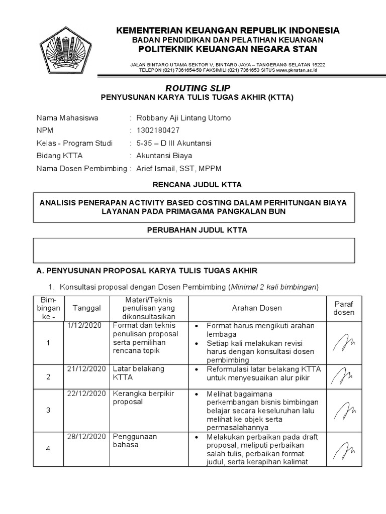 Routing Slip Original | PDF