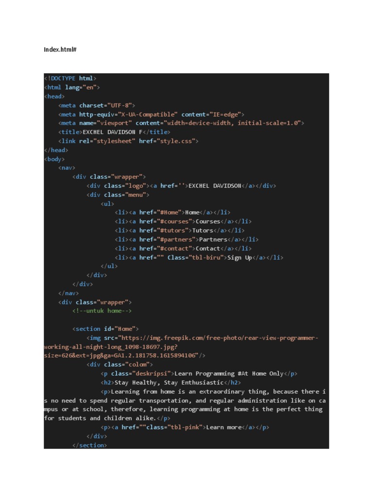 Index - HTML#: HTML Lang Charset Content Name Content Rel Href | PDF ...