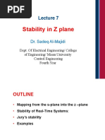 Jury Stability Test | PDF | Stability Theory | Control Theory