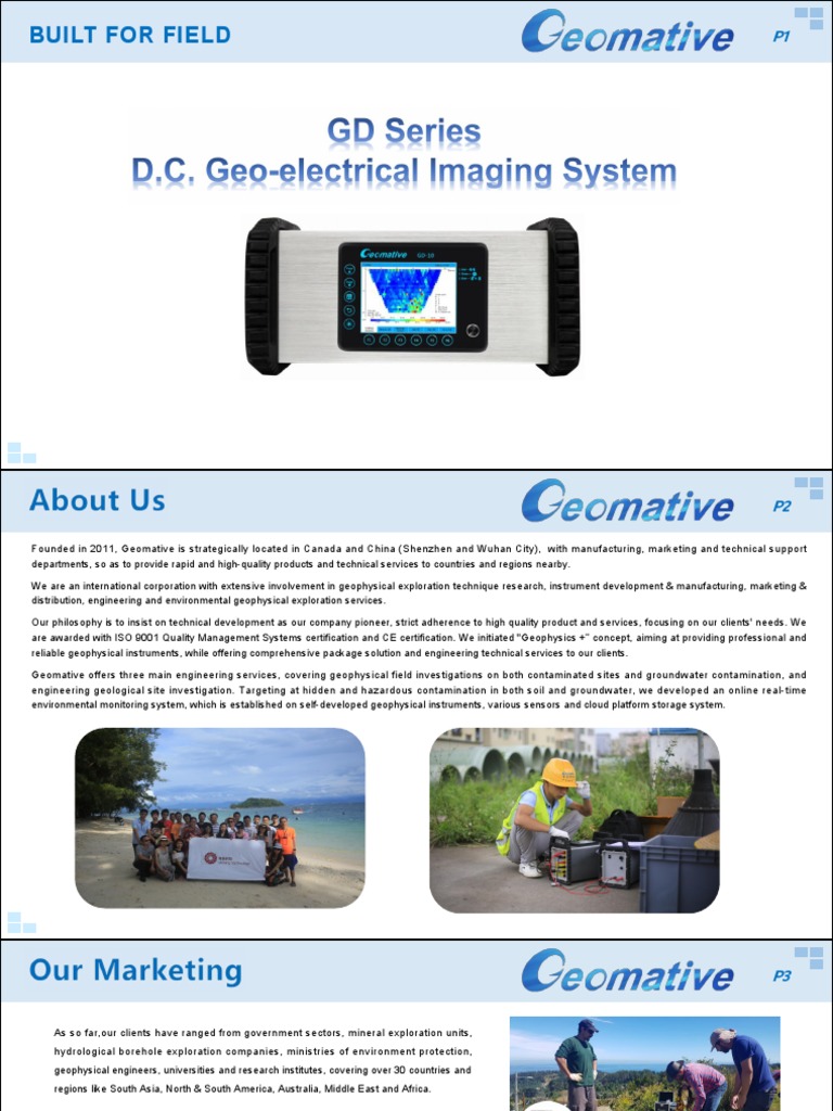 Geomative Catalog & Rusume - 20190315 | PDF | Power Supply | Surveying