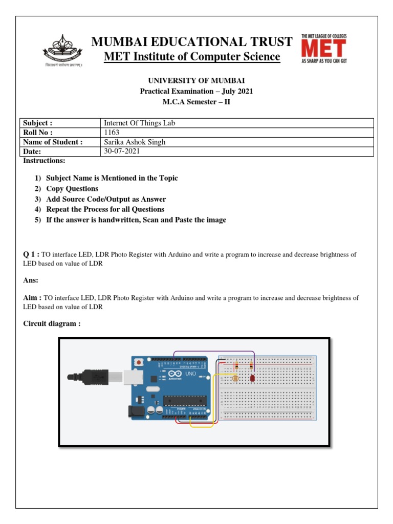 Mumbai Educational Trust: MET Institute of Computer Science | PDF ...