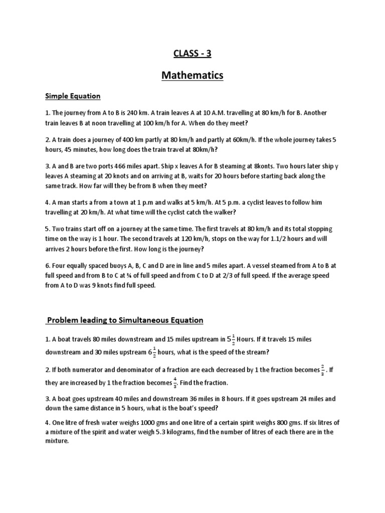 Mathematics: Class - 3 | PDF | Area | Triangle