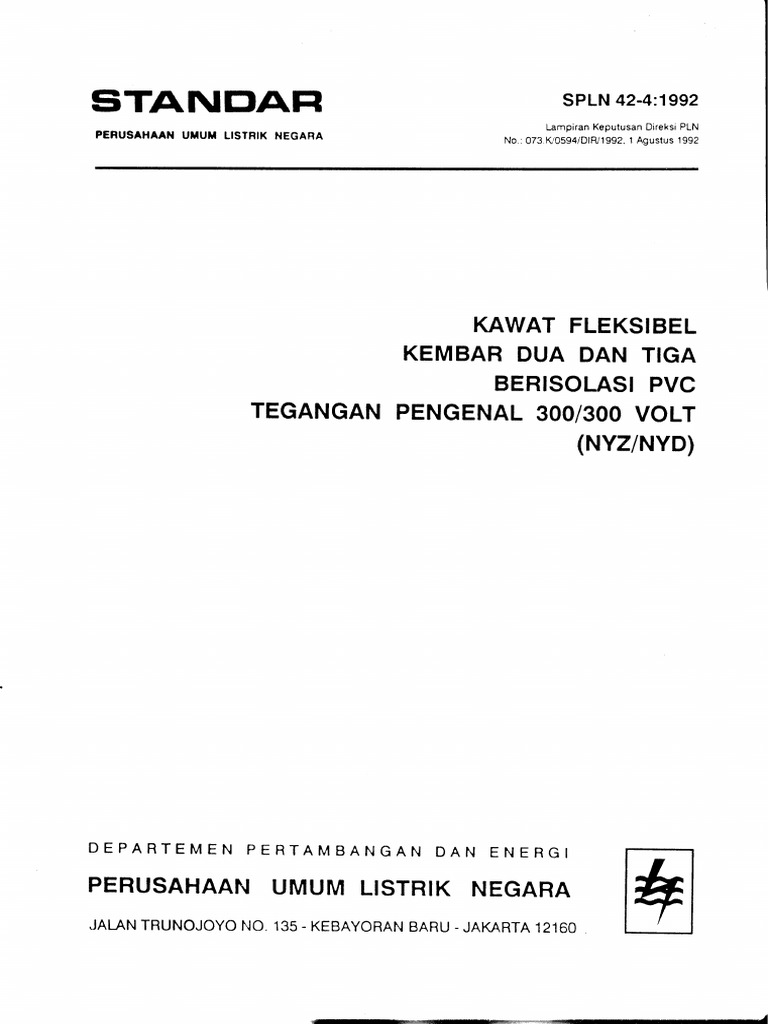 SPLN 42-4 - 1992 | PDF