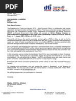 Sample Rrow-Letter-Dpwh | PDF