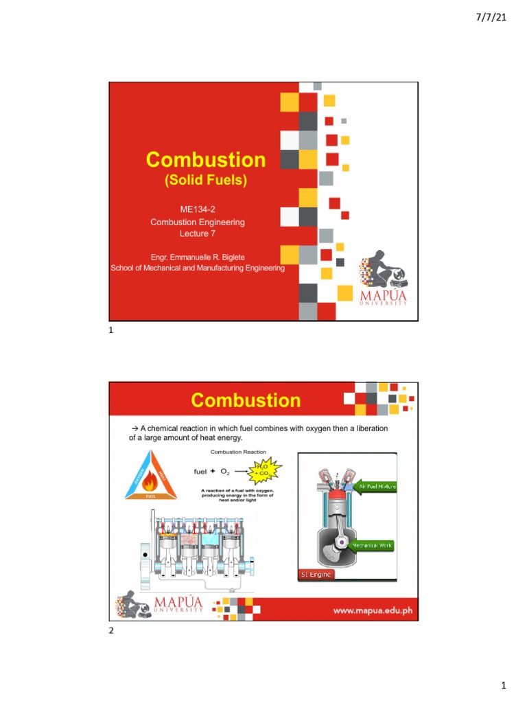 Lecture 7 - Combustion of Solid Fuels | Download Free PDF | Combustion ...