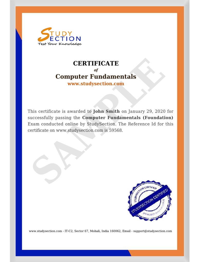 Sample: Computer Fundamentals | PDF