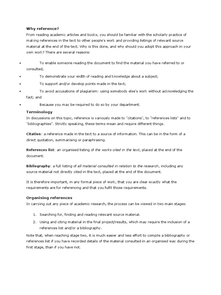 Referencing | PDF | Citation | Written Communication