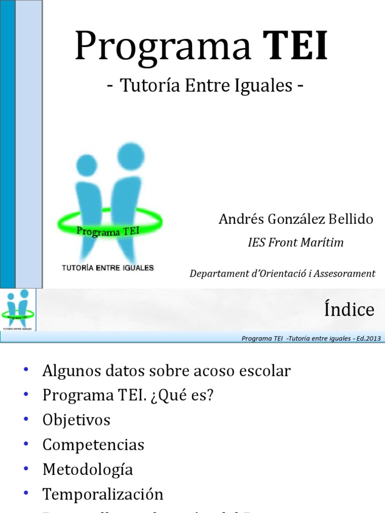Presentación TEI | PDF | Acoso sexual | Relaciones interpersonales