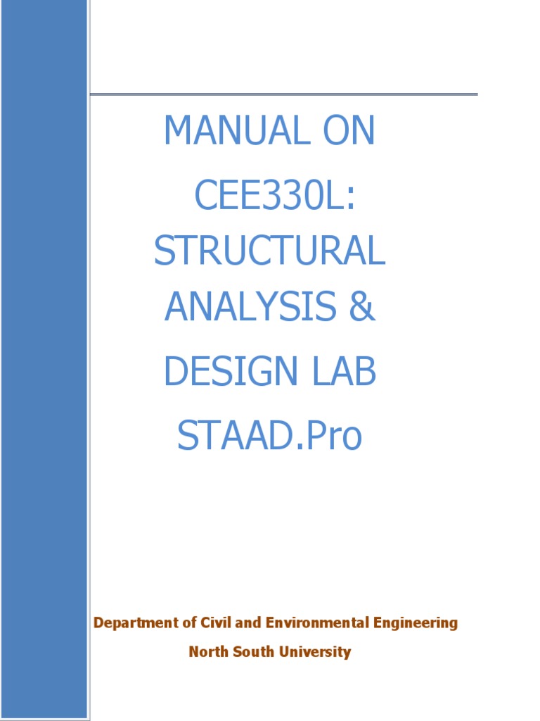 Staad Pro Manual | PDF | Structural Analysis | Truss