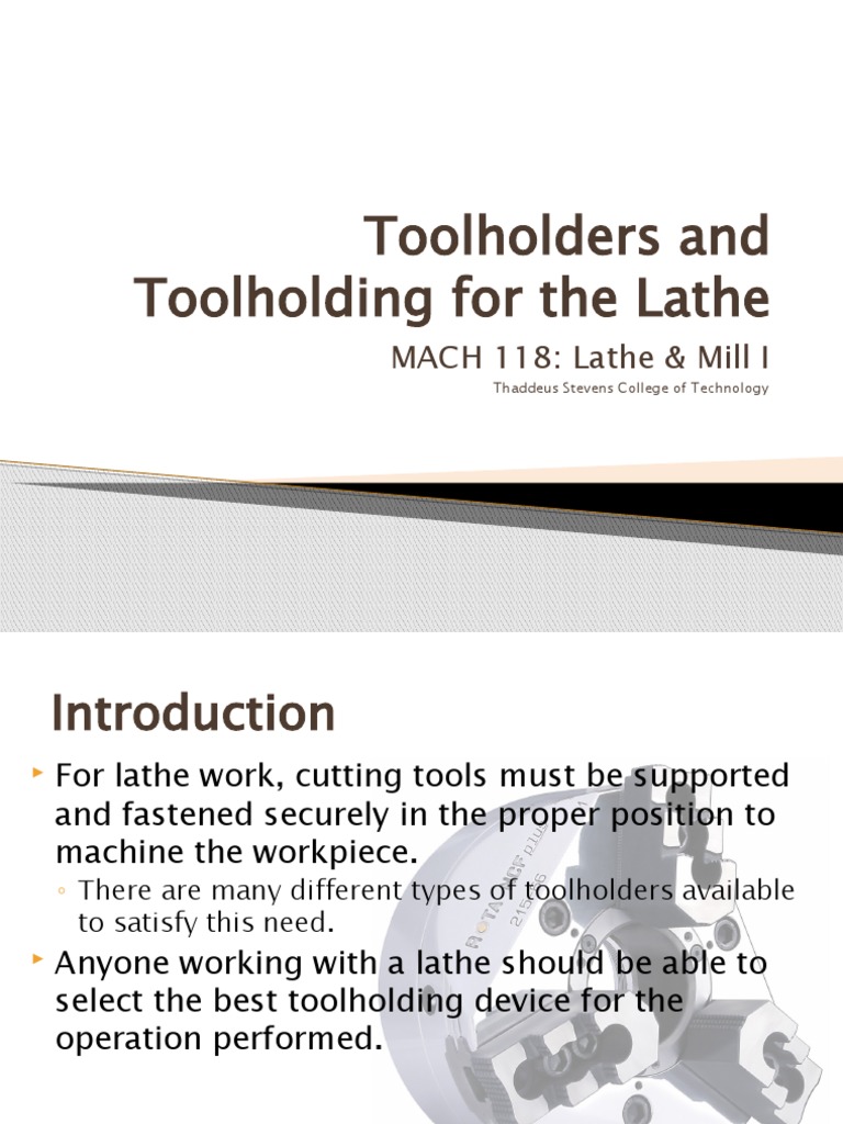 Lathe Toolholding Essentials | PDF | Mechanical Engineering | Equipment