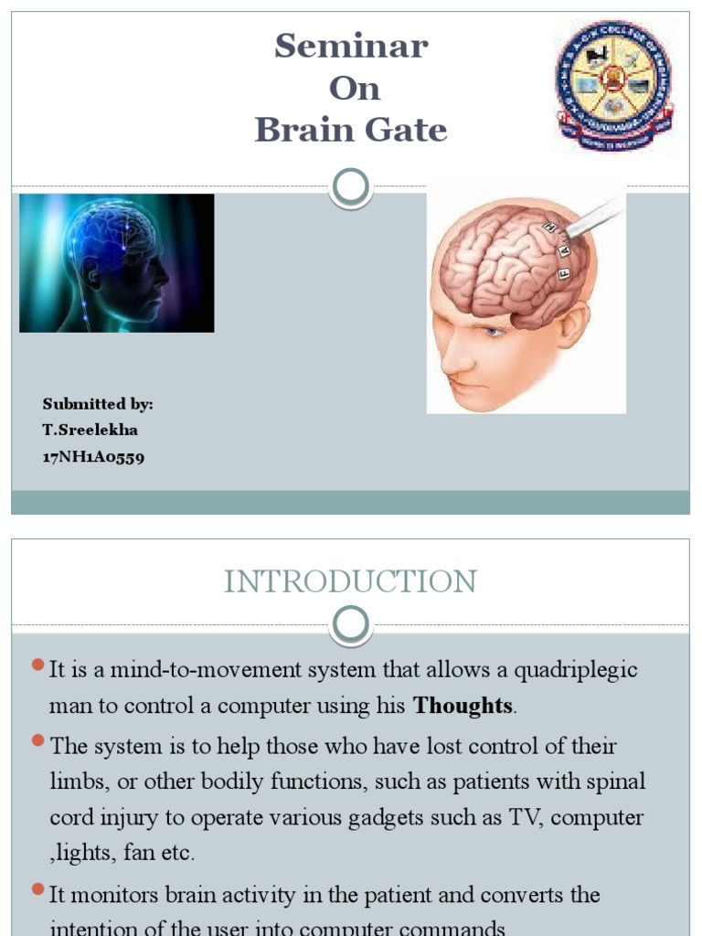 Brain Gate | PDF | Brain | Computing
