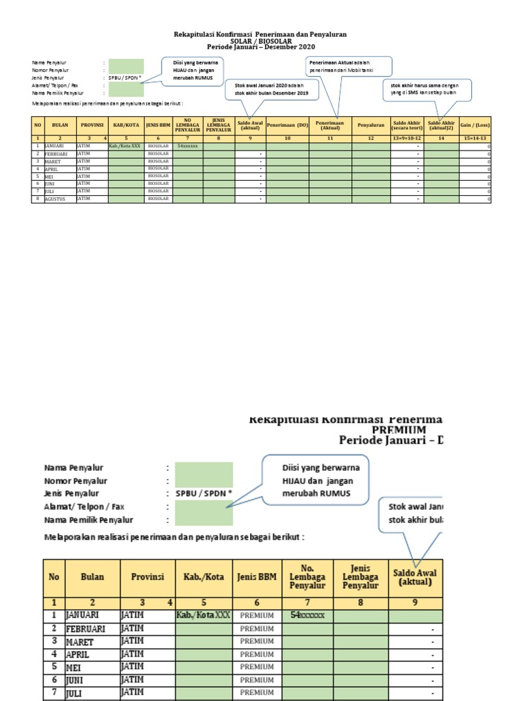 FORM KONFIRMASI Dan REKAP AUDIT BPK 2020 | PDF