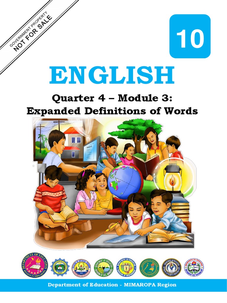English: Quarter 4 - Module 3: Expanded Definitions of Words | PDF ...