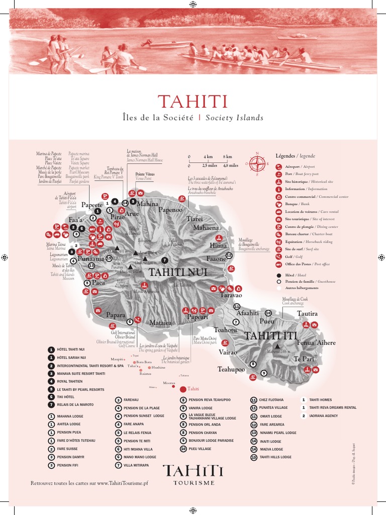 Map - Tahiti | PDF | Tahiti
