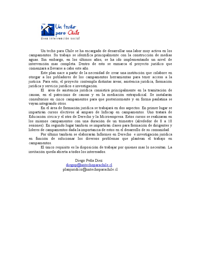 Techo para Chile | PDF