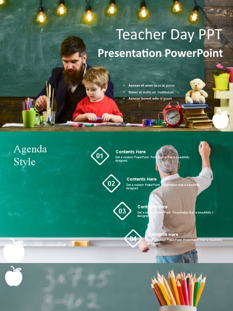Teacher Day PPT: Presentation Powerpoint | PDF | Page Layout ...