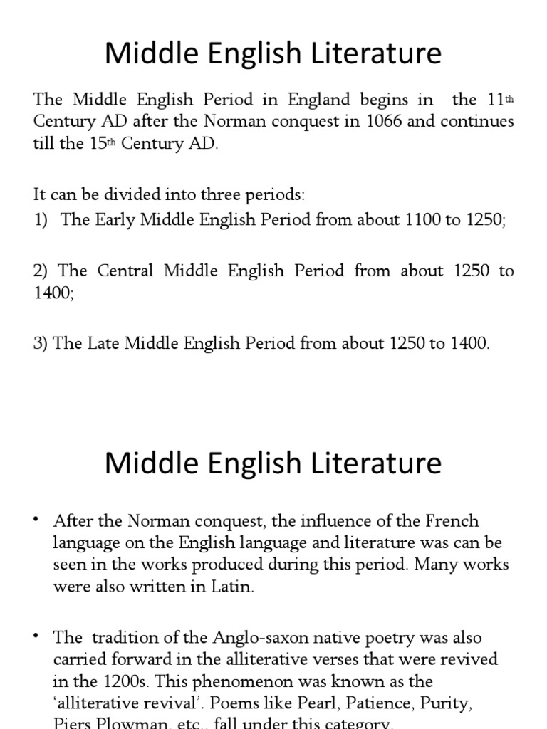 Medieval Literature | PDF | Middle English Literature | Poetry