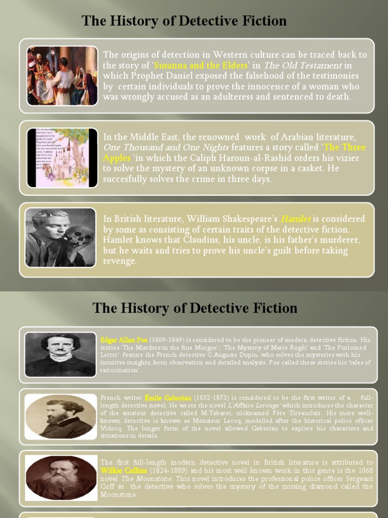 The History of Detective Fiction | PDF | Detective Fiction | Sherlock ...