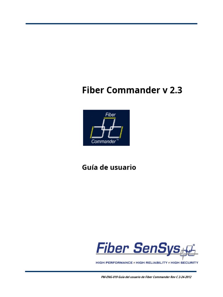 Fiber-Commander en Es | PDF | Red de computadoras | Hardware de la computadora