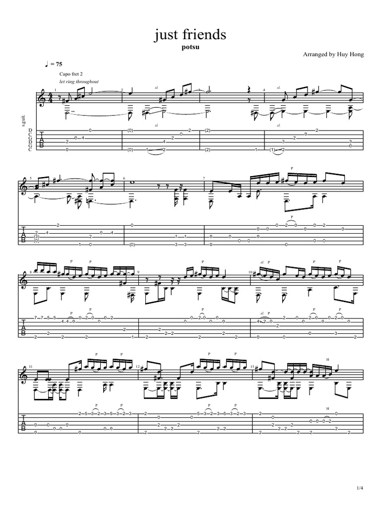 Just Friends: Potsu | PDF | Chordophones | String Instruments