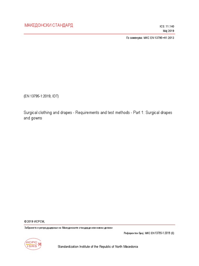 MKS en 13795-1 2019 | PDF