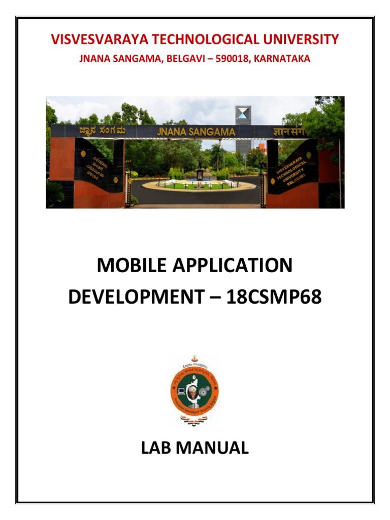 Mobile Application Development Laboratory | PDF | Android (Operating ...