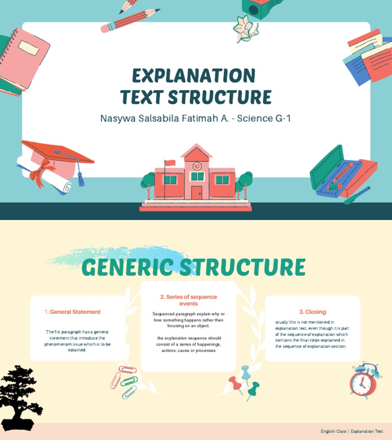 Explanation Text Structure: Nasywa Salsabila Fatimah A. - Science G-1 | PDF