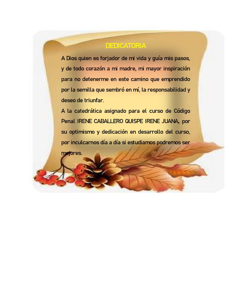 DEDICATORIA | PDF