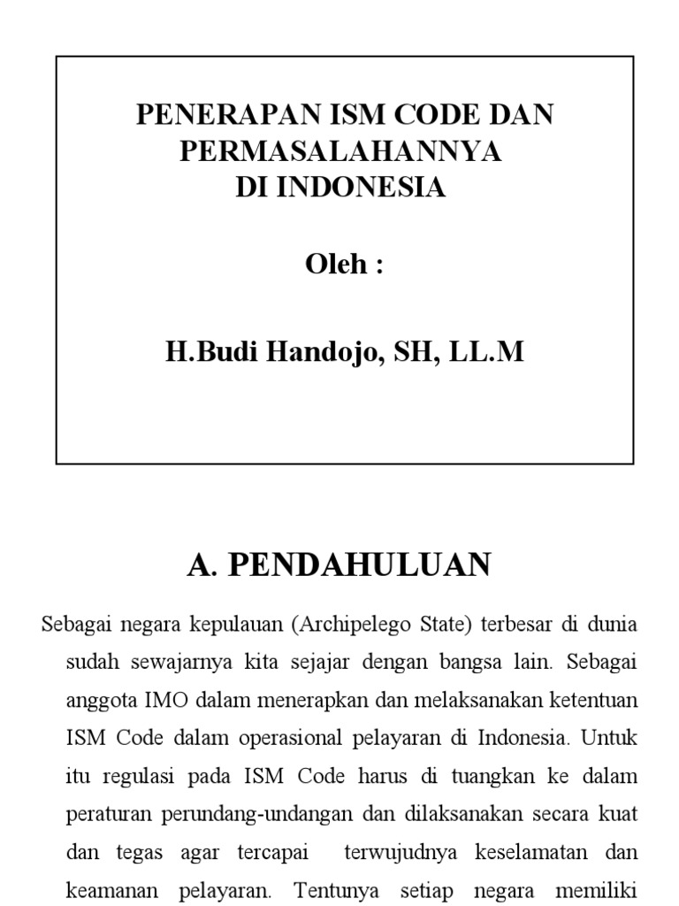 Ism Code | PDF