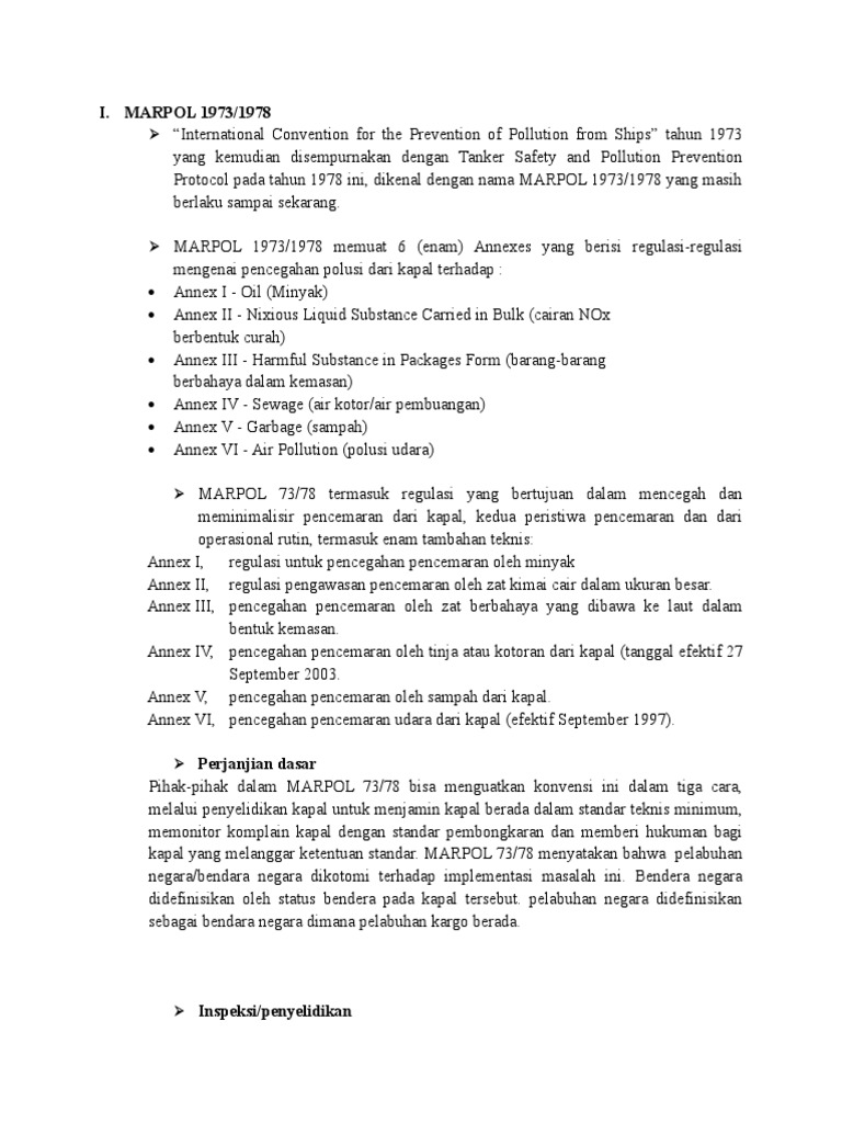 Marpol 1973 | PDF