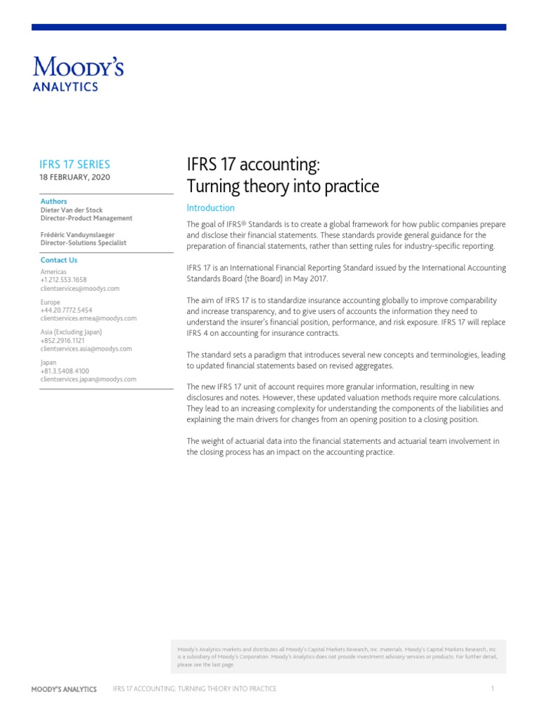 Whitepaper Ifrs17 Accounting Turning Theory Into Practice | PDF ...