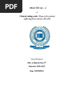 Hamilton Anxiety Rating Scale (HAM-A) | PDF