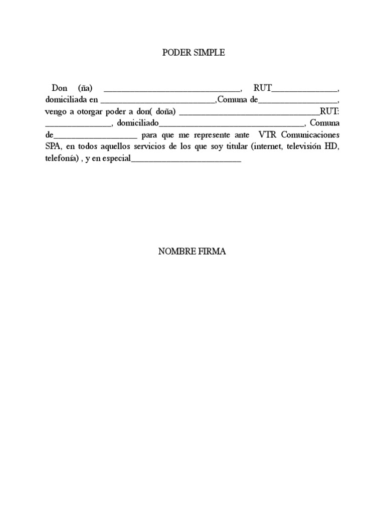 Poder Simple VTR | PDF