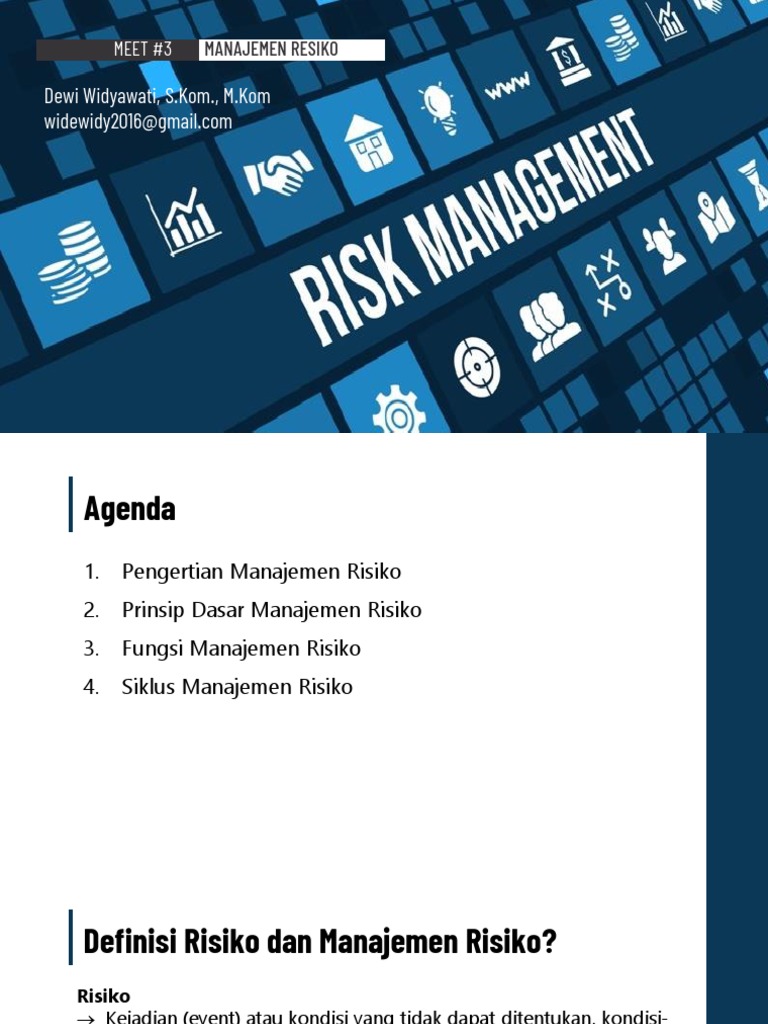 Manajemen Risiko: Prinsip dan Siklus | PDF